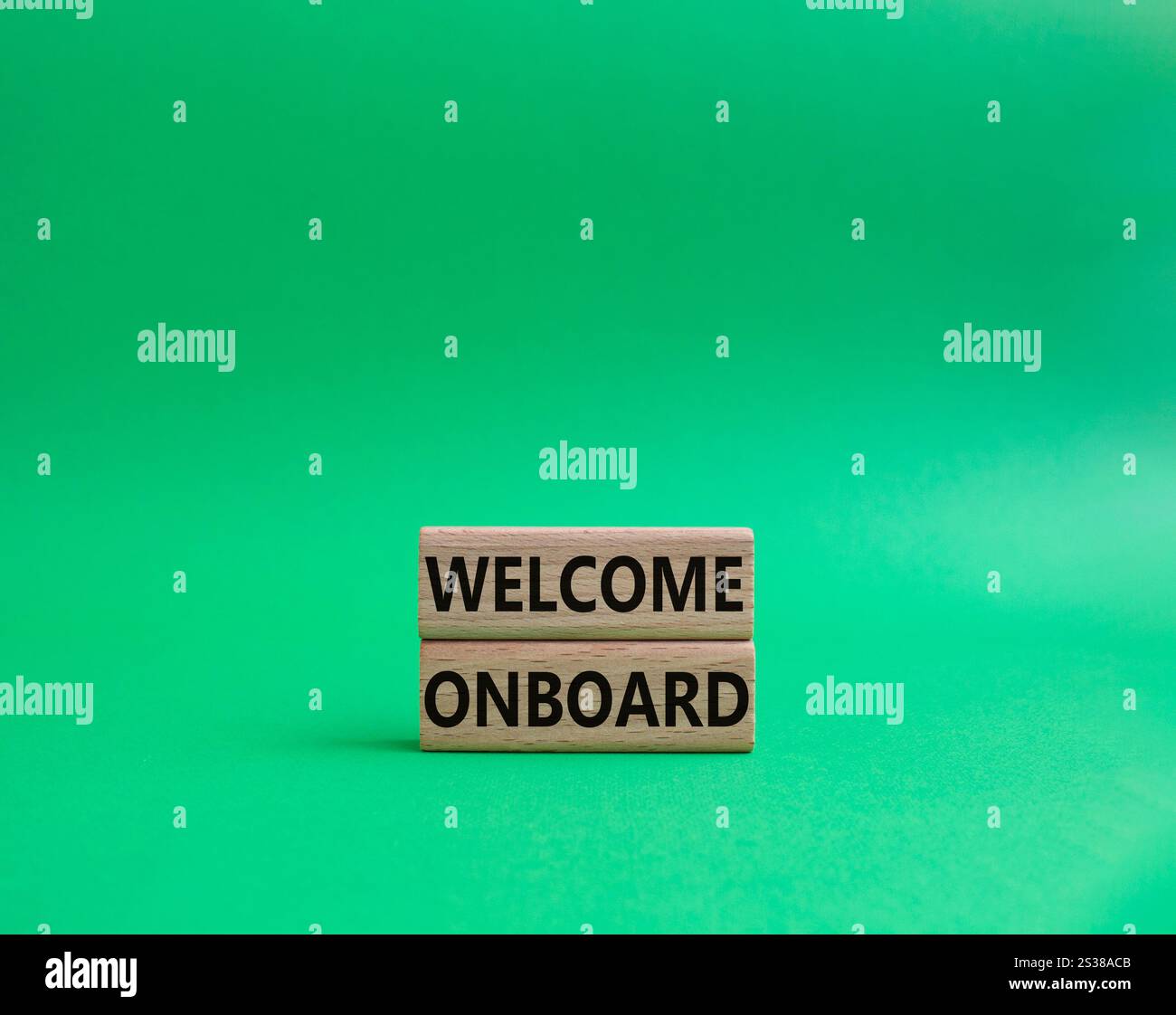 Welcome onboard symbol. Concept words Welcome onboard on wooden blocks ...