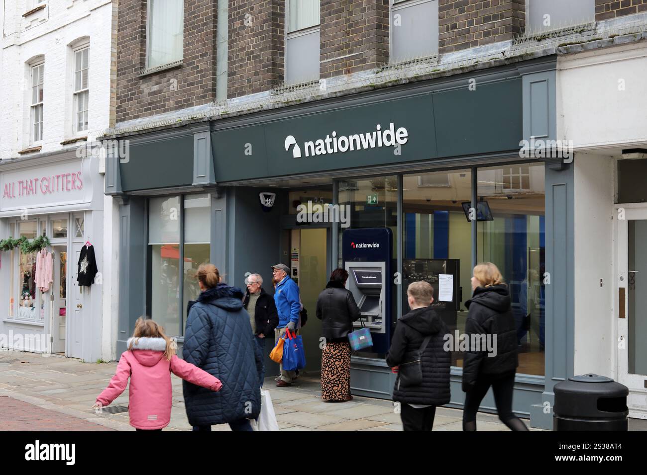 General views of the new Nationwide Branding on their Building Society ...