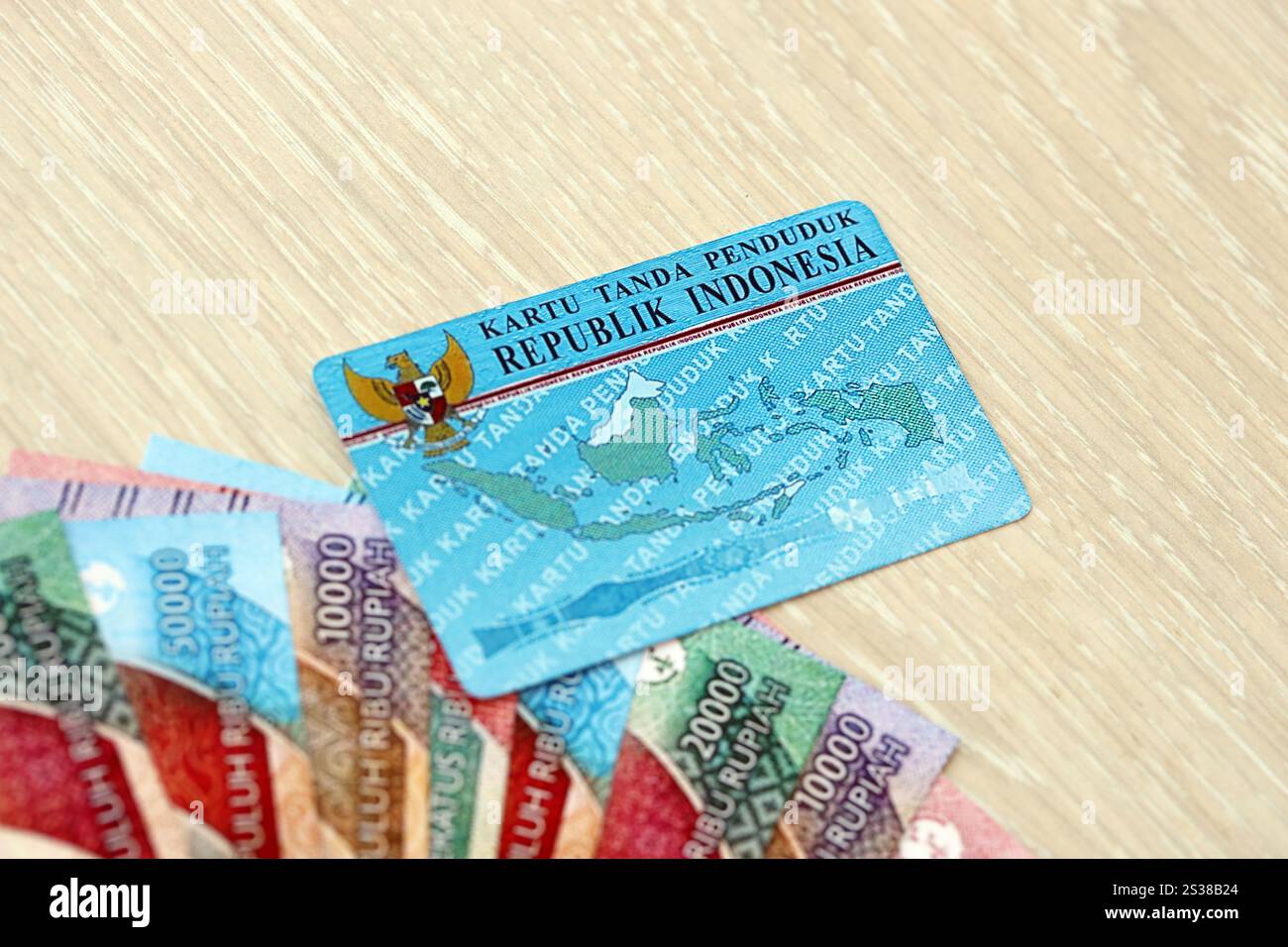 Indonesian national electric identity card called E-KTP or Kartu Tanda ...