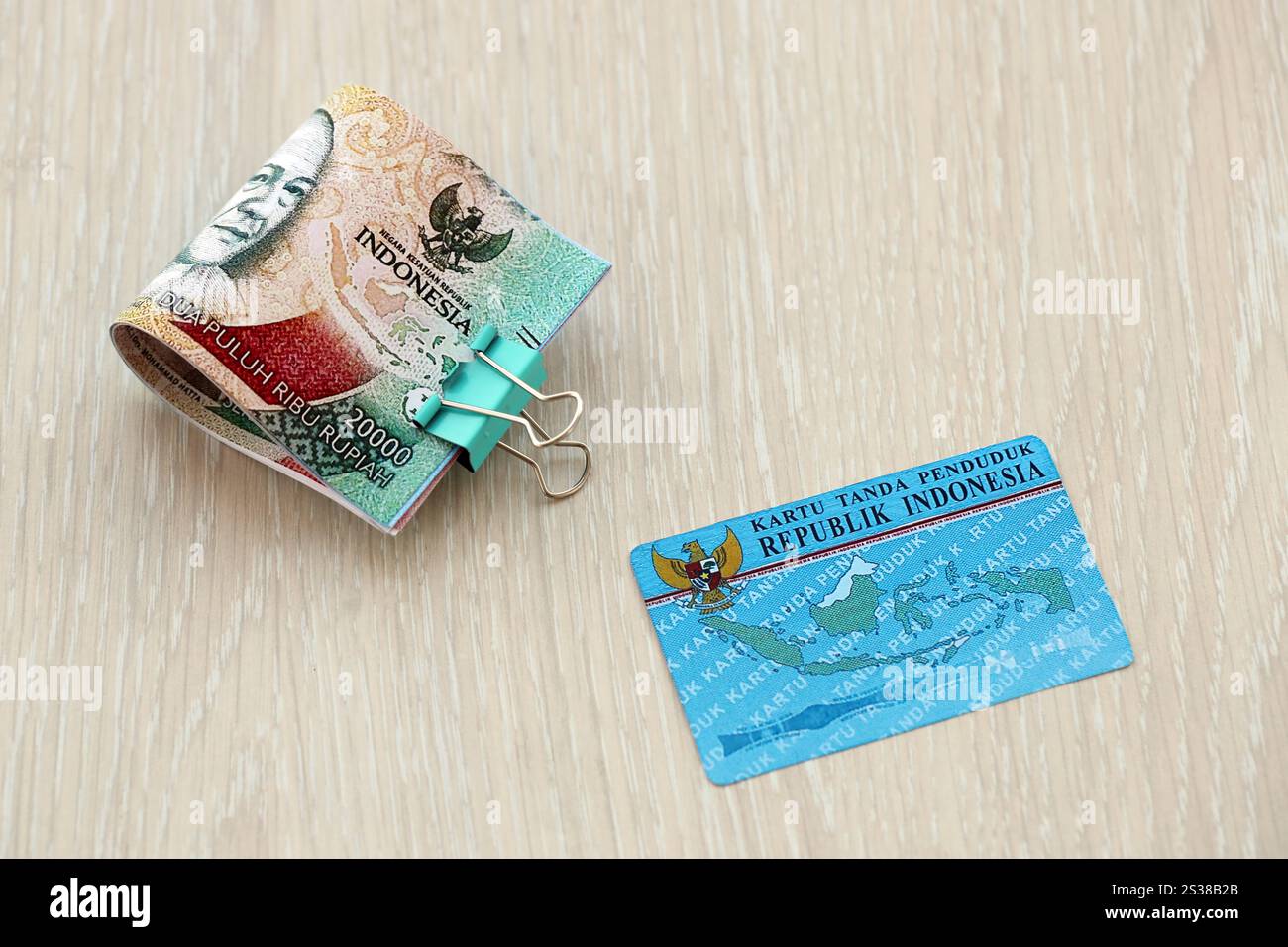 Indonesian national electric identity card called E-KTP or Kartu Tanda ...