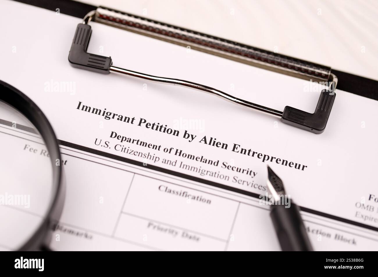 I-526 Immigrant Petition by Alien Entrepreneur blank form on A4 tablet ...