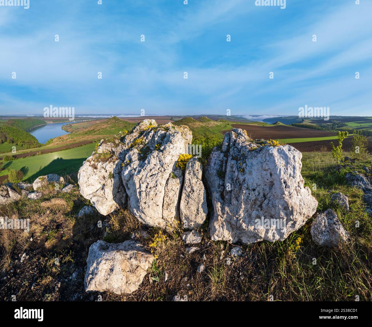 Ukraine without russian aggression. Amazing spring view on the Dnister ...