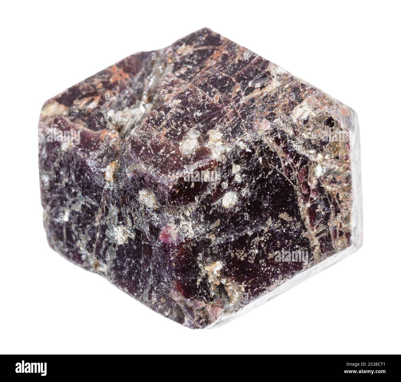 close up of sample of natural stone from geological collection ...