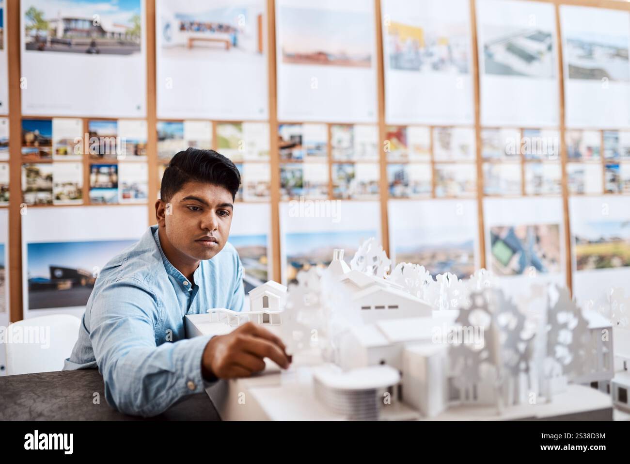 Architect, building project and 3D model for home interior design ...