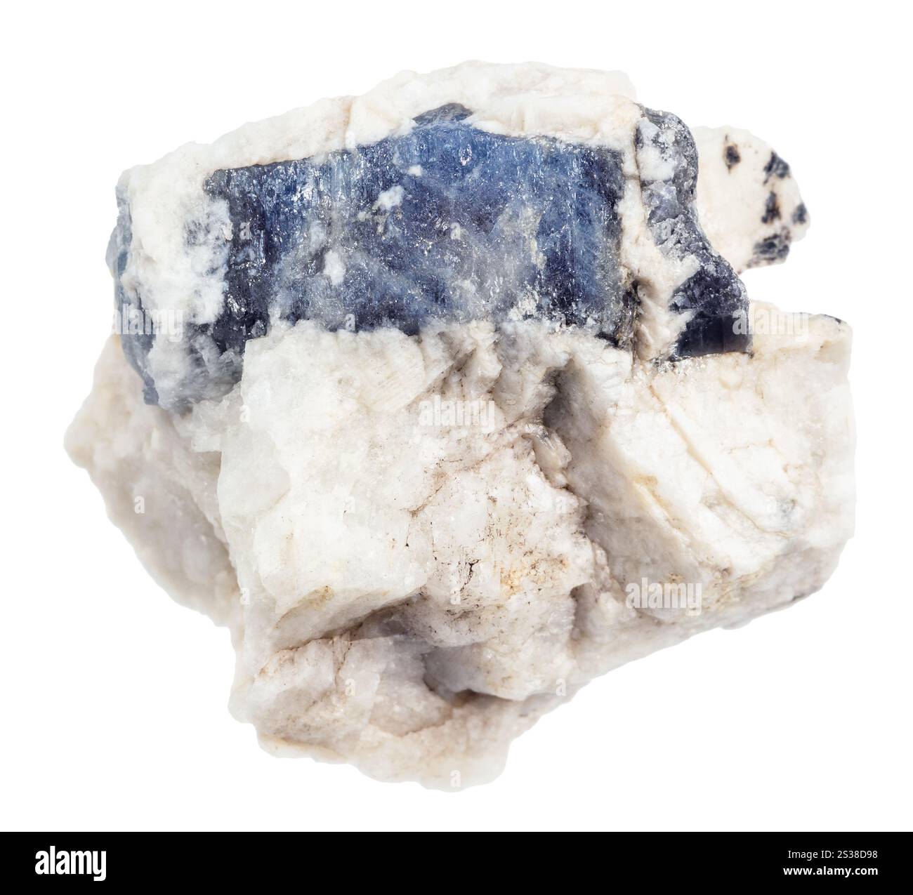 close up of sample of natural stone from geological collection - blue ...