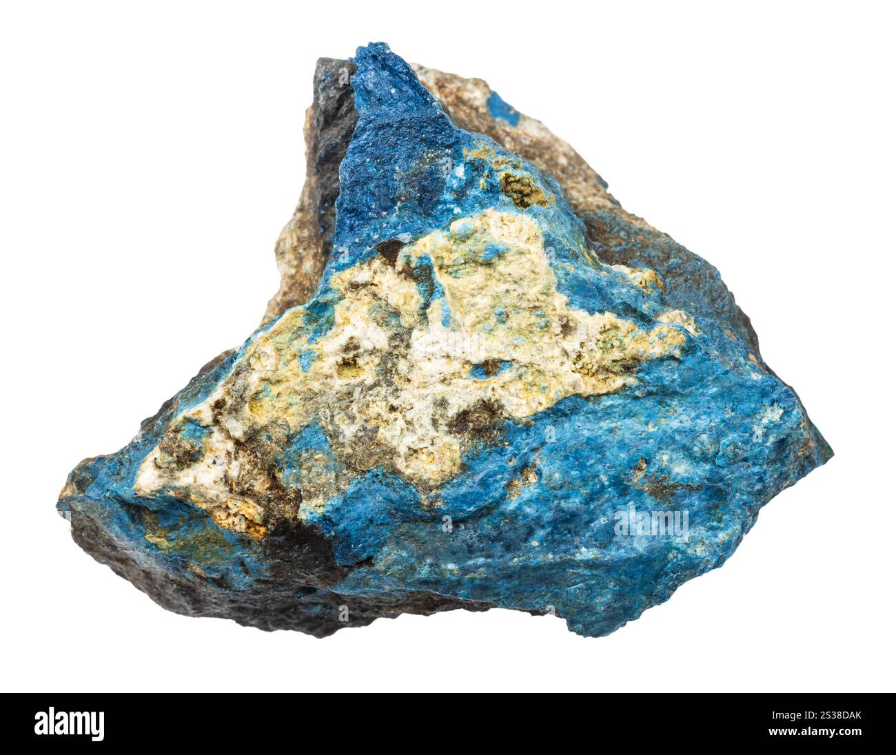 close up of sample of natural stone from geological collection ...