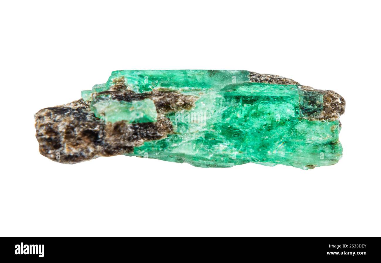 close up of sample of natural stone from geological collection - uncut ...