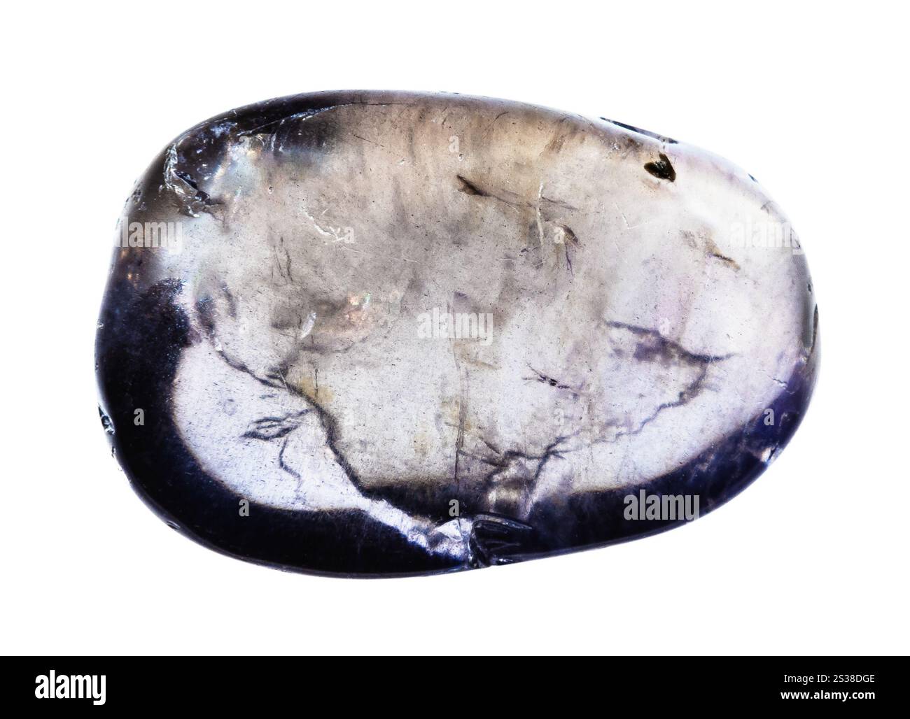 close up of sample of natural stone from geological collection ...