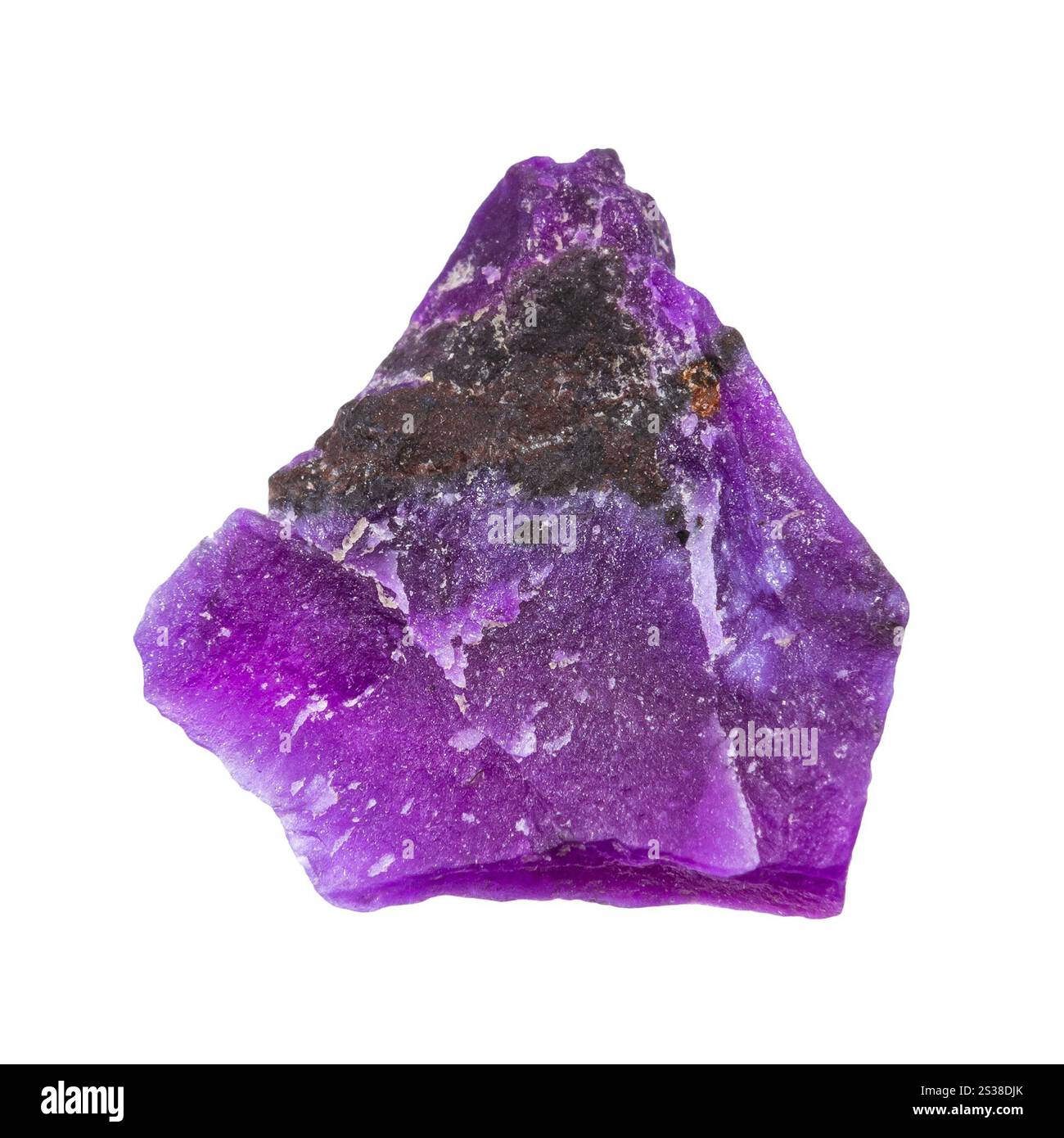 close up of sample of natural stone from geological collection ...