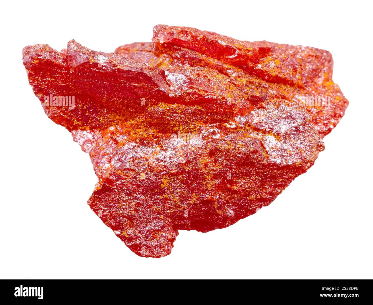 close up of sample of natural stone from geological collection - rough ...