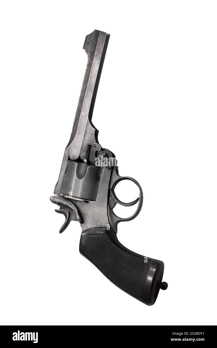 vintage gun isolated on white background. vintage gun Stock Photo - Alamy