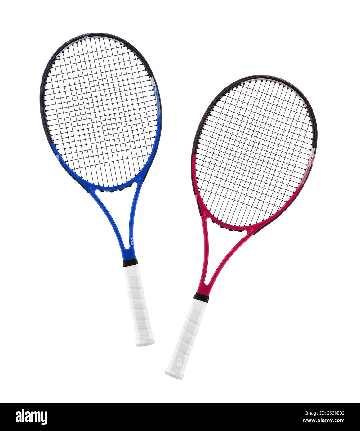 Tennis rackets isolated on white background. Tennis rackets Stock Photo ...