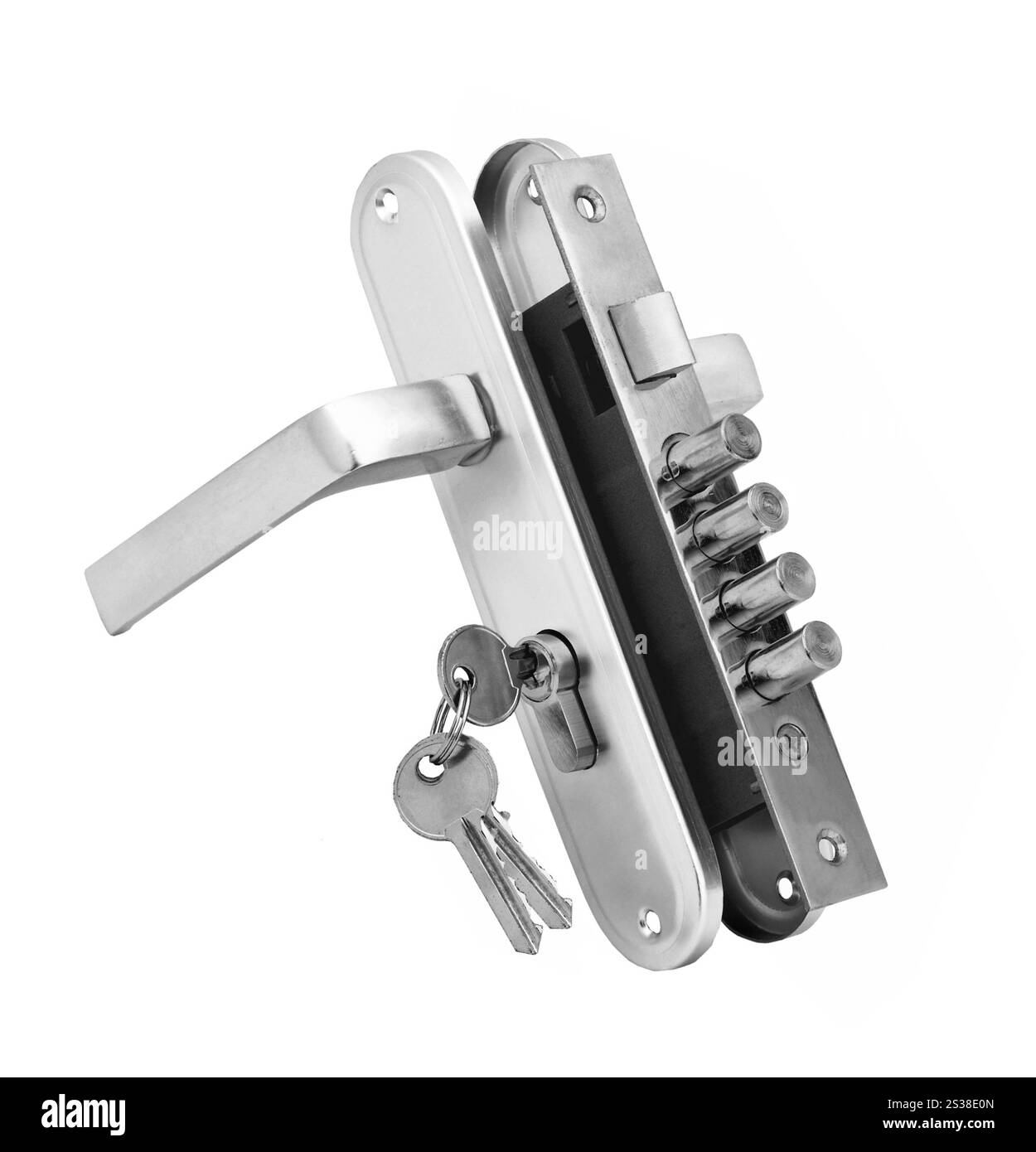 Key in lock on Cut Out Stock Images & Pictures - Alamy