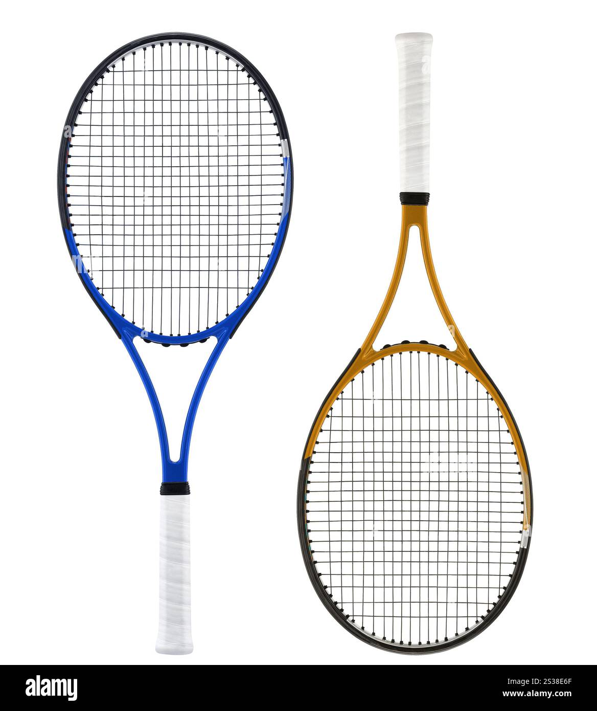 Tennis racket, isolated on white. Tennis rackets, isolated on white ...