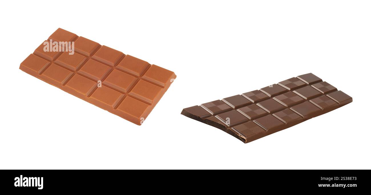 Chocolate bars isolated on white. Chocolate bars isolated Stock Photo ...