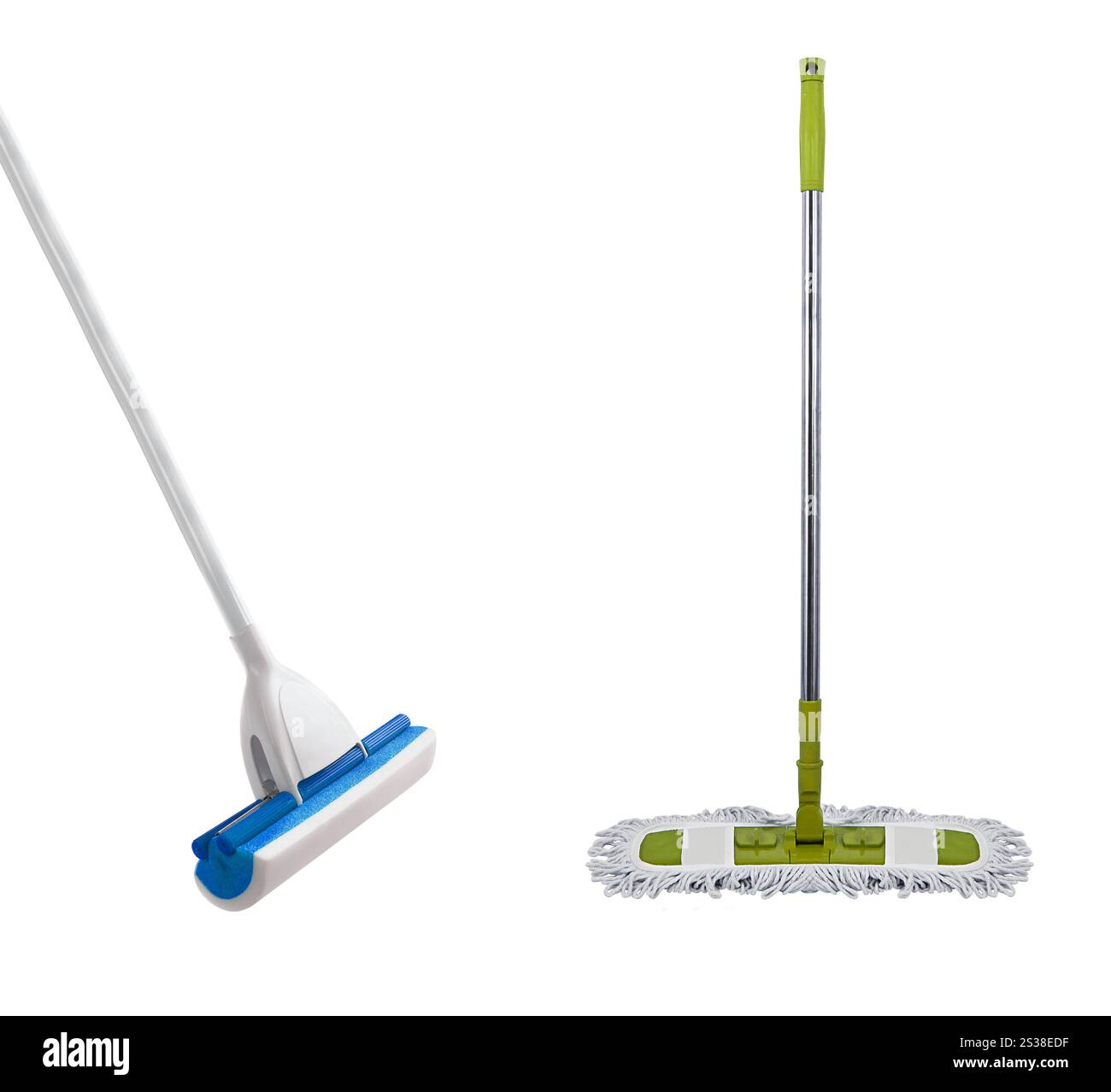 Mop isolated on a white background. Mop isolated Stock Photo - Alamy