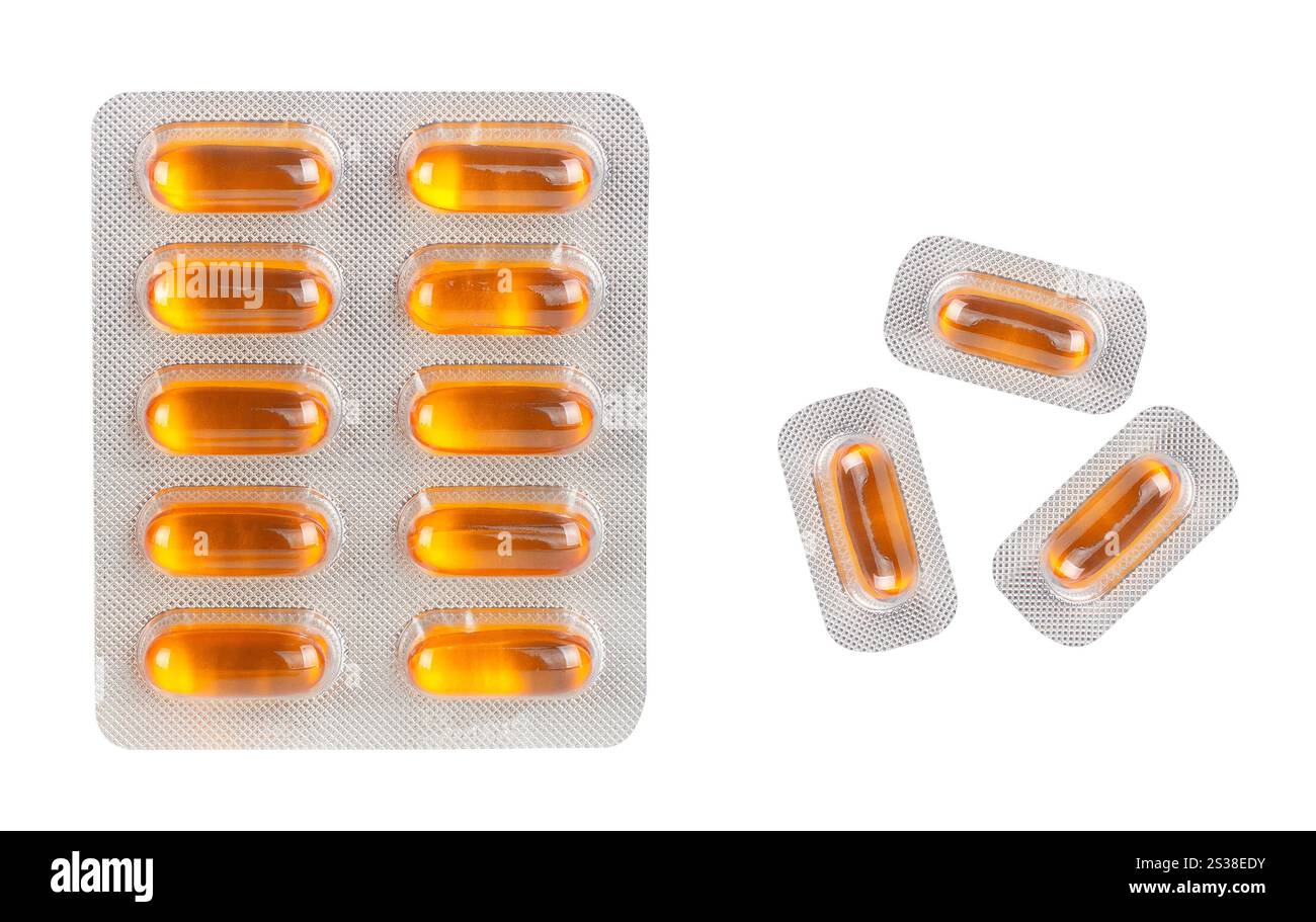 Blister packs of vitamins Cut Out Stock Images & Pictures - Alamy