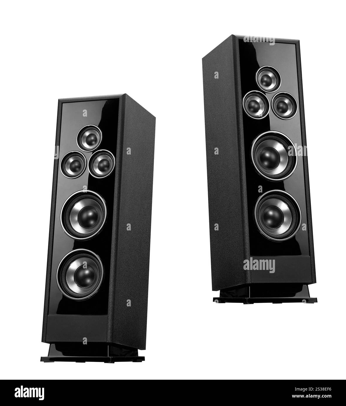 Acoustic system isolated on white background. Acoustic system isolated ...