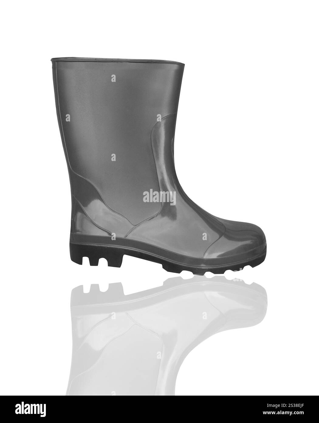Rubber boot isolated on white background. Rubber boot on white ...