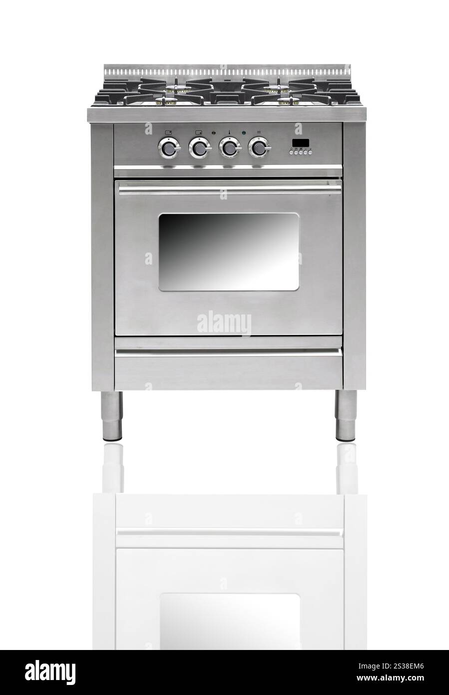 gas cooker over isolated on white background Stock Photo - Alamy