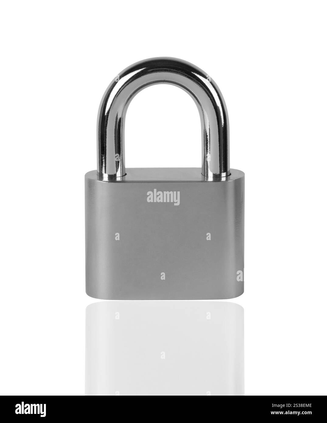 Metal padlock isolated on white background. Metal padlock on white ...