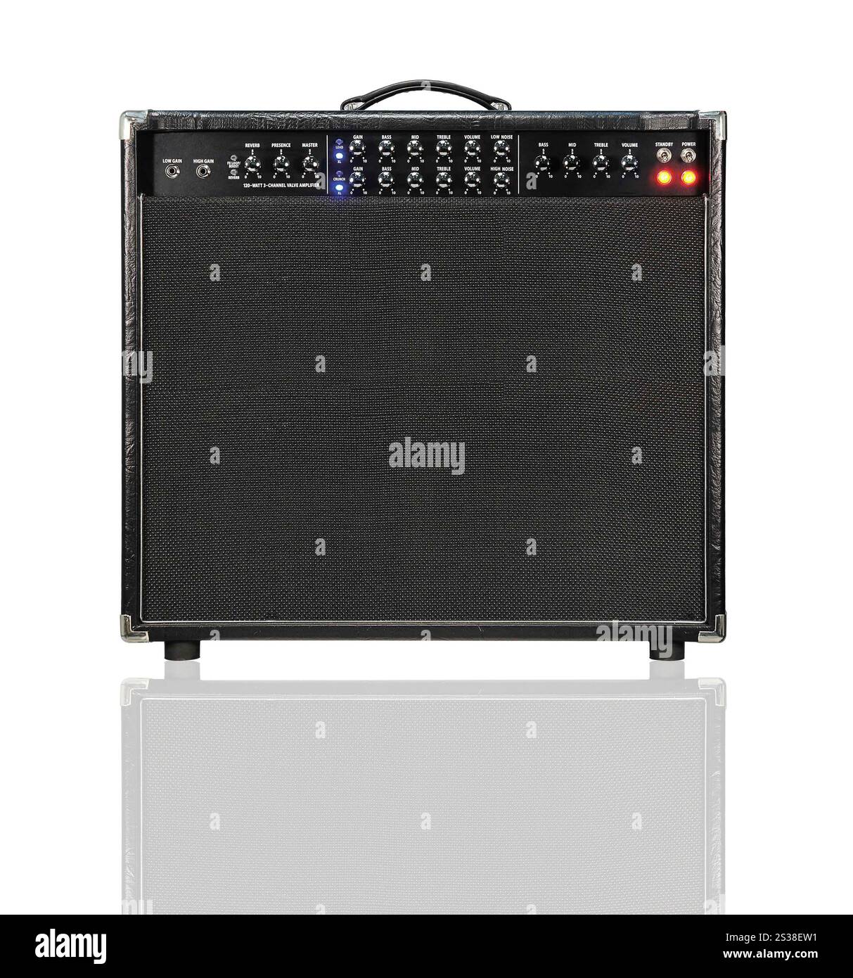 Guitar amplifier isolated on white. Guitar amplifier Stock Photo - Alamy