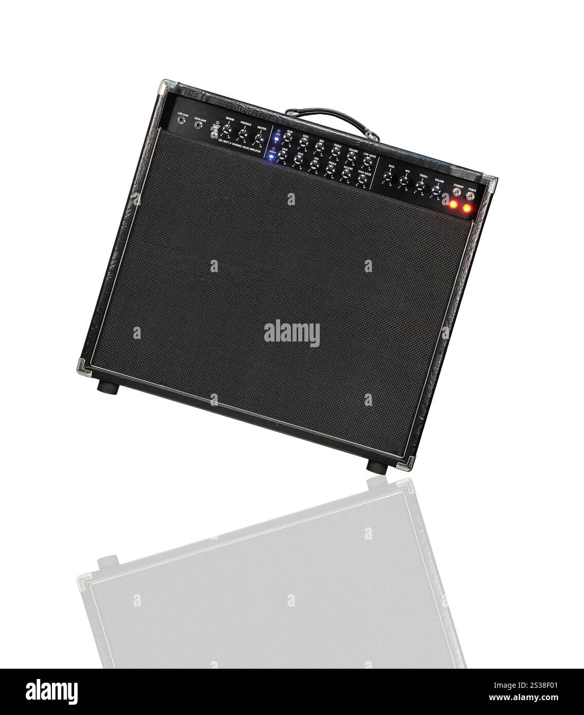 Guitar amplifier isolated on white background. Guitar amplifier ...