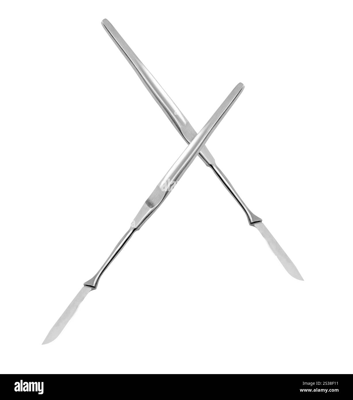 Medical scalpels on white background. Medical scalpels Stock Photo - Alamy