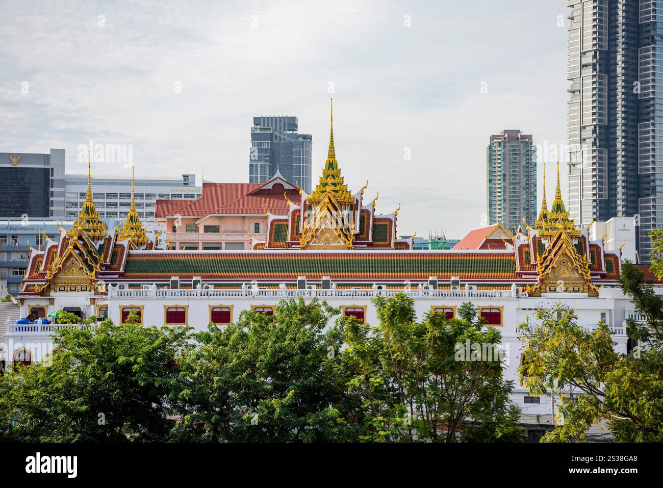 the Wat Yan Nawa in Sathon in the city of Bangkok in Thailand. Thailand ...