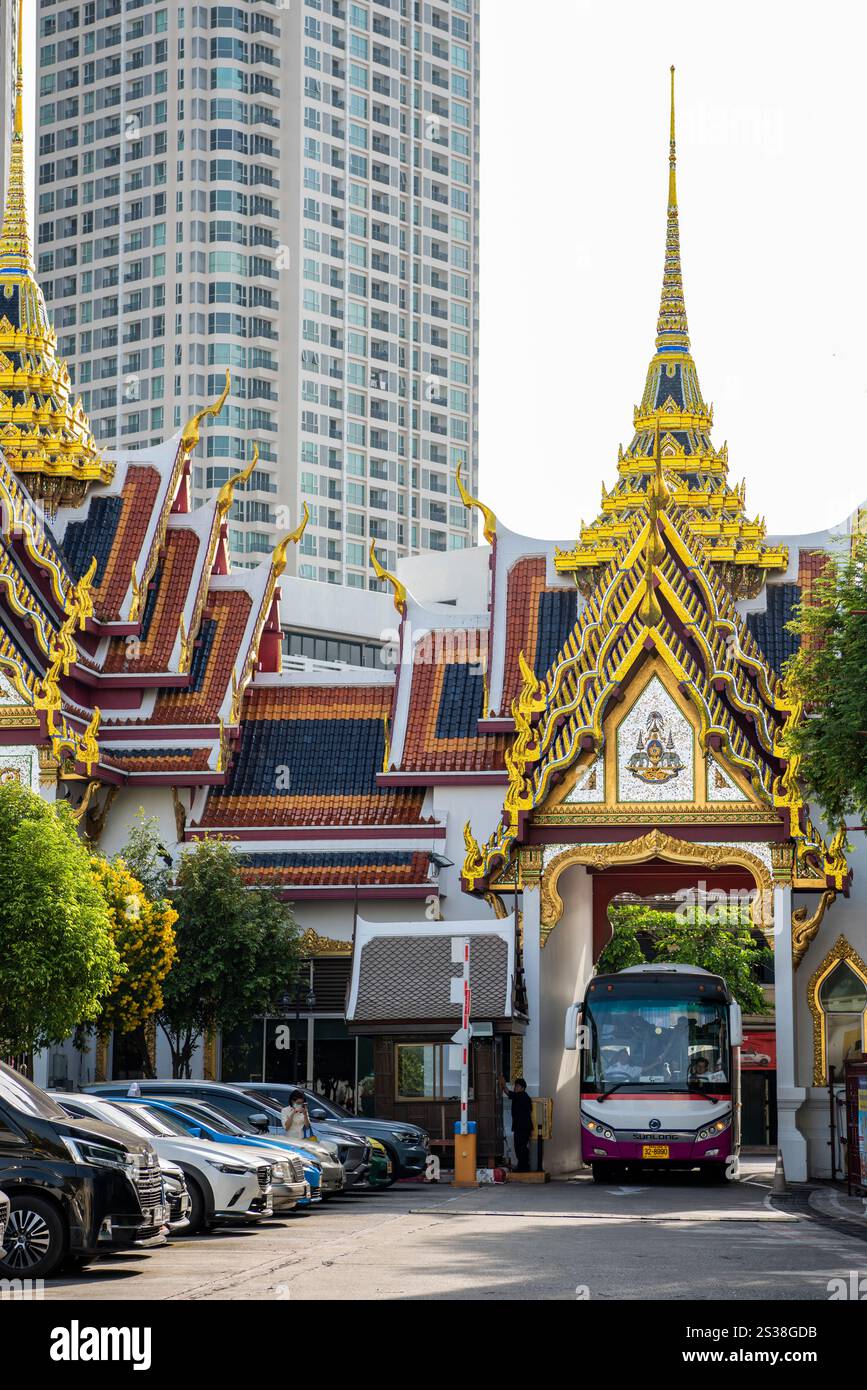 the Wat Yan Nawa in Sathon in the city of Bangkok in Thailand. Thailand ...