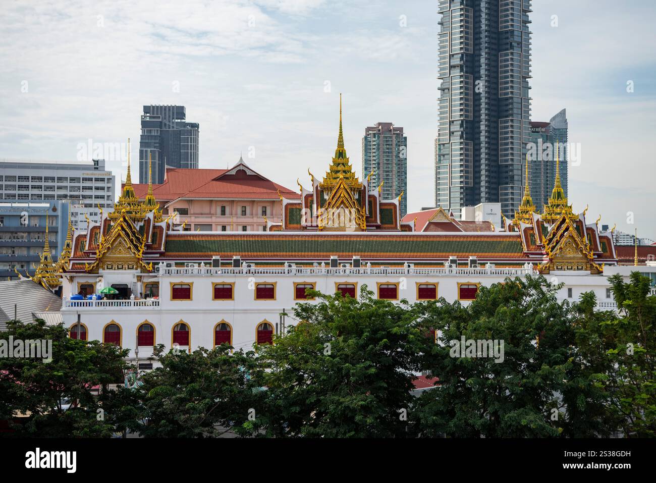 the Wat Yan Nawa in Sathon in the city of Bangkok in Thailand. Thailand ...