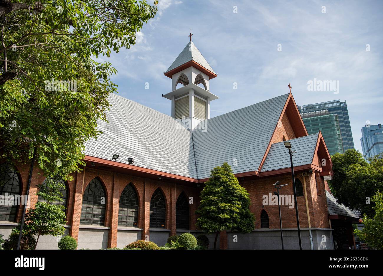 the Saint Louis Catholic Churchin Sathon in the city of Bangkok in ...