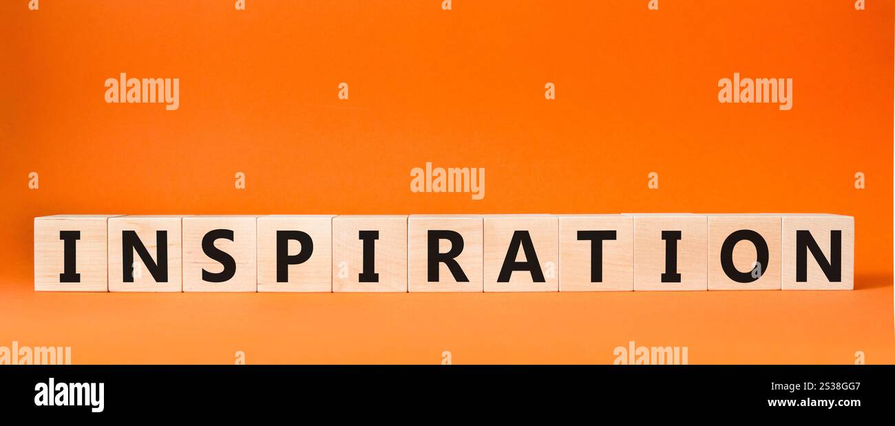 Inspiration symbol. Wooden blocks with word Inspiration. Beautiful ...
