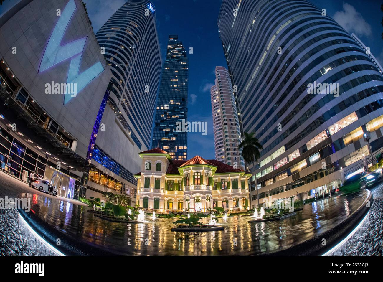 The House on Sathorn in front of King Power Mahanakhon Tower Building ...