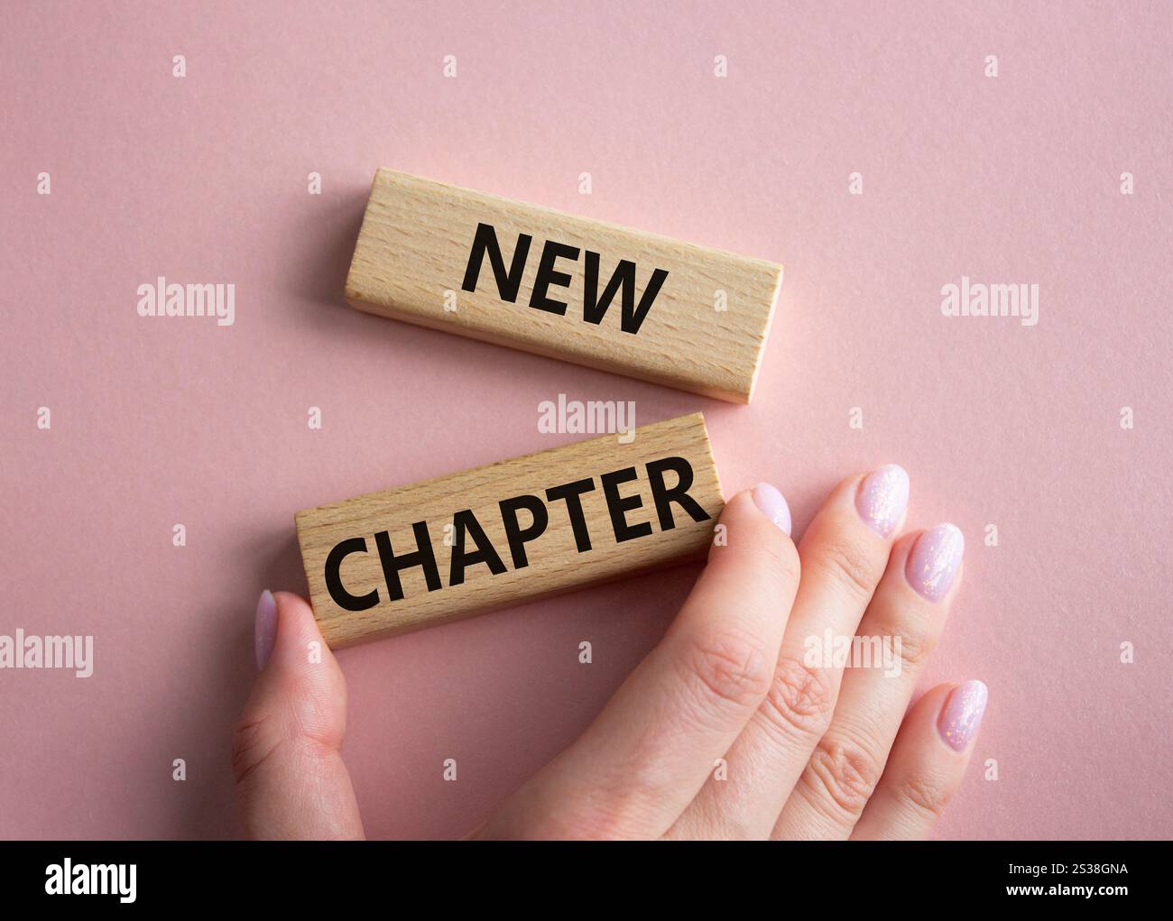 New Chapter symbol. Concept word New Chapter on wooden blocks ...