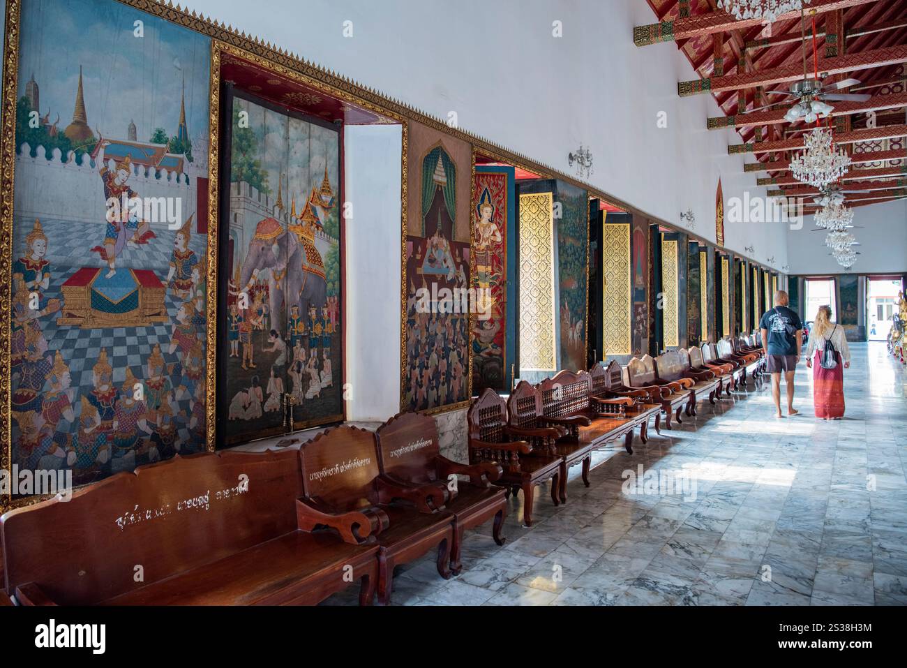 the Wat Chana Songkhram in Banglamphu in the city of Bangkok in ...
