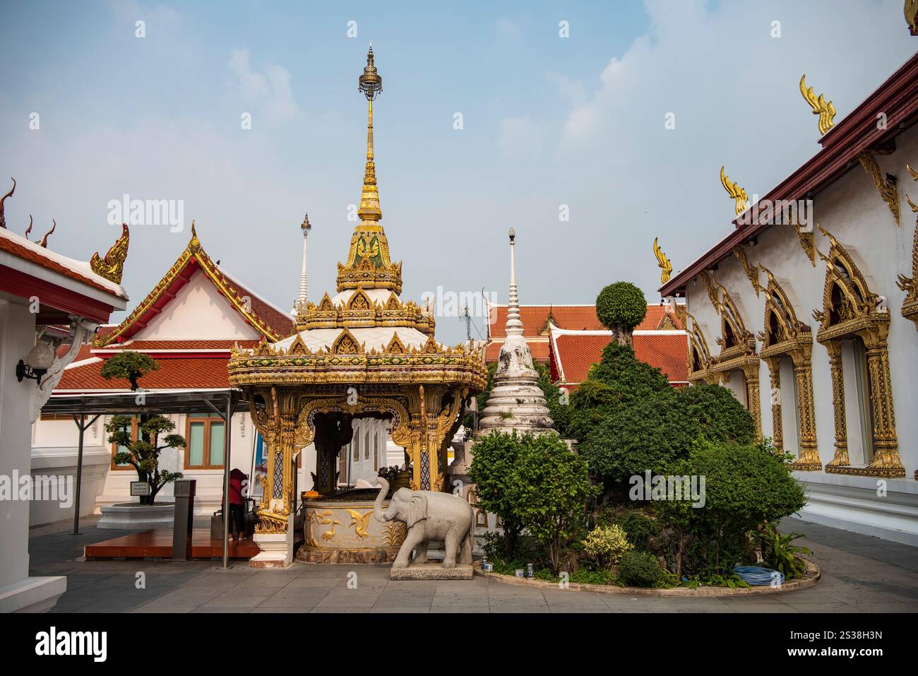 the Wat Chana Songkhram in Banglamphu in the city of Bangkok in ...