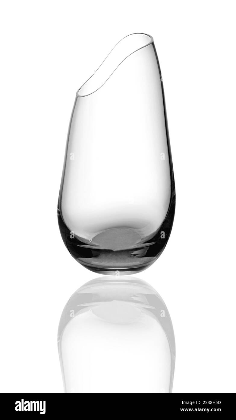 Empty glass vase isolated on white background. Empty glass vase Stock ...