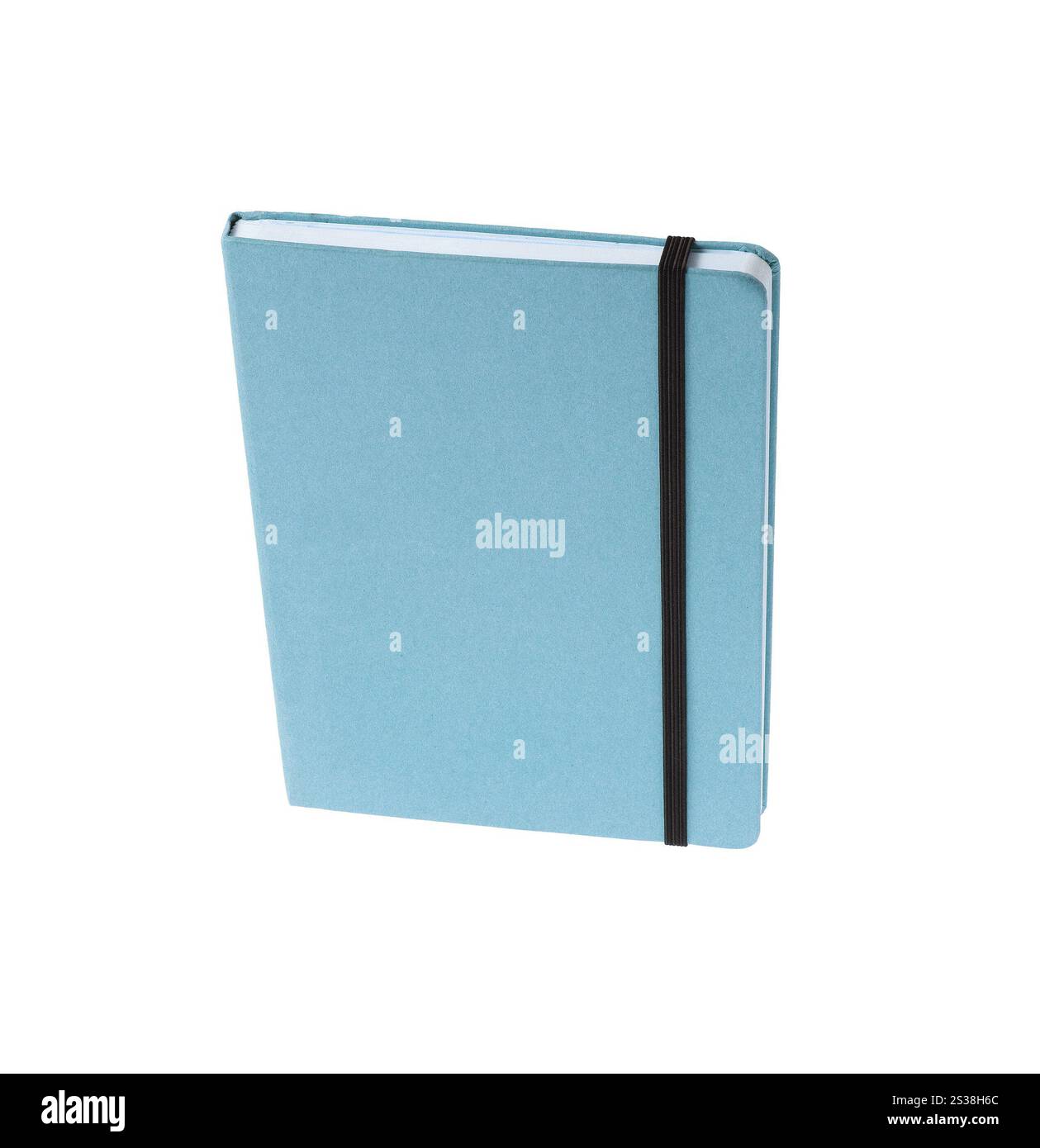 silk blue color cover note book isolated on white background. silk blue ...