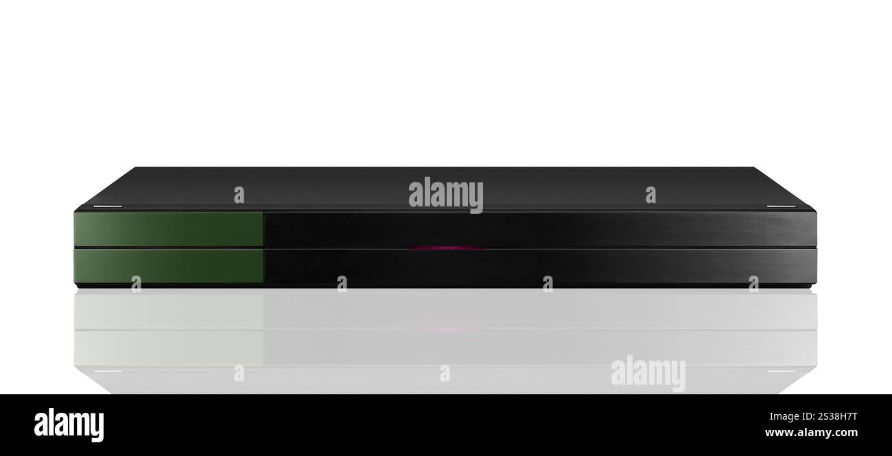 Black dvd player isolated on white background. Black dvd player Stock ...
