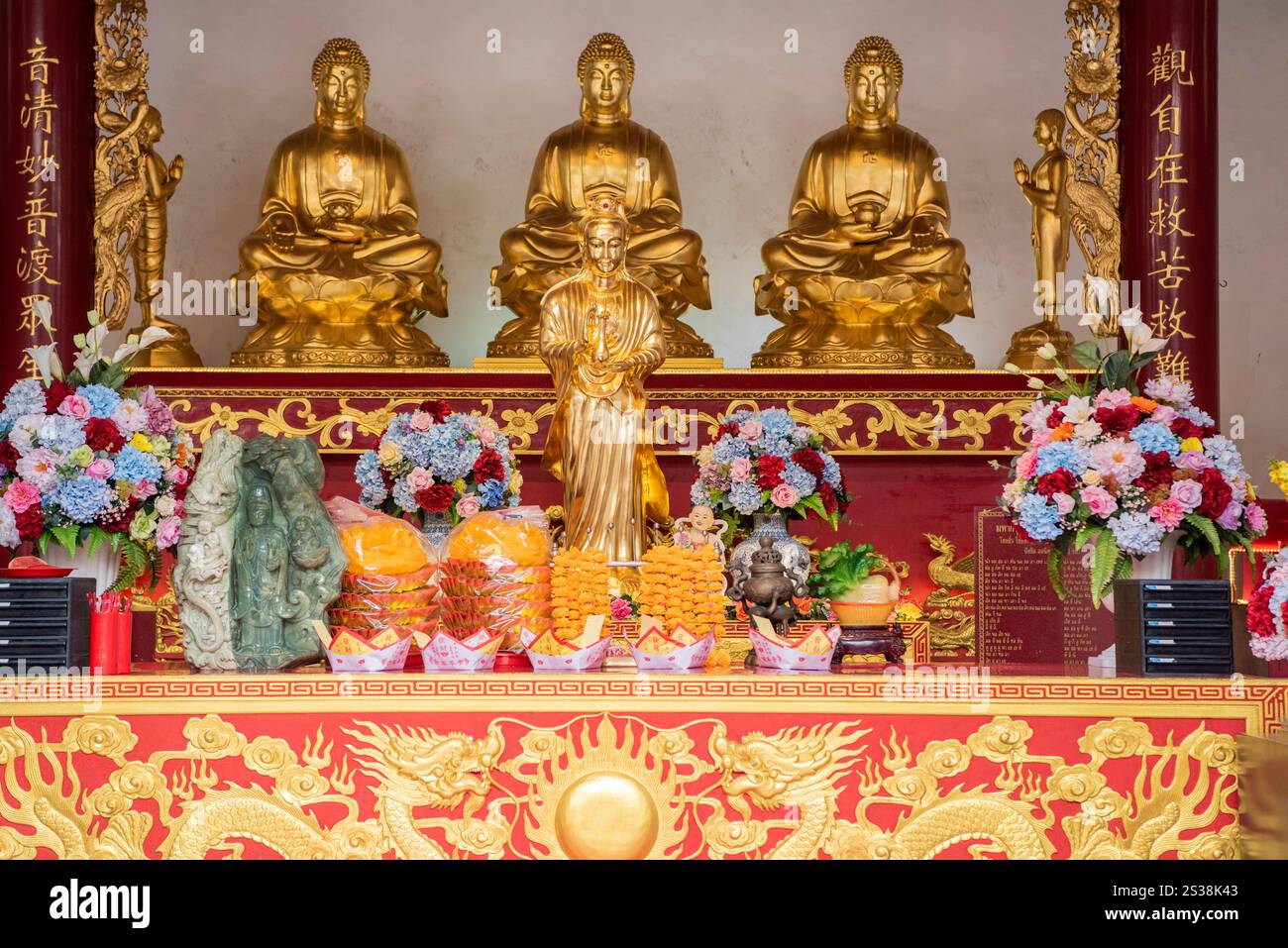 the Canton Shrine in China Town in the city of Bangkok in Thailand ...
