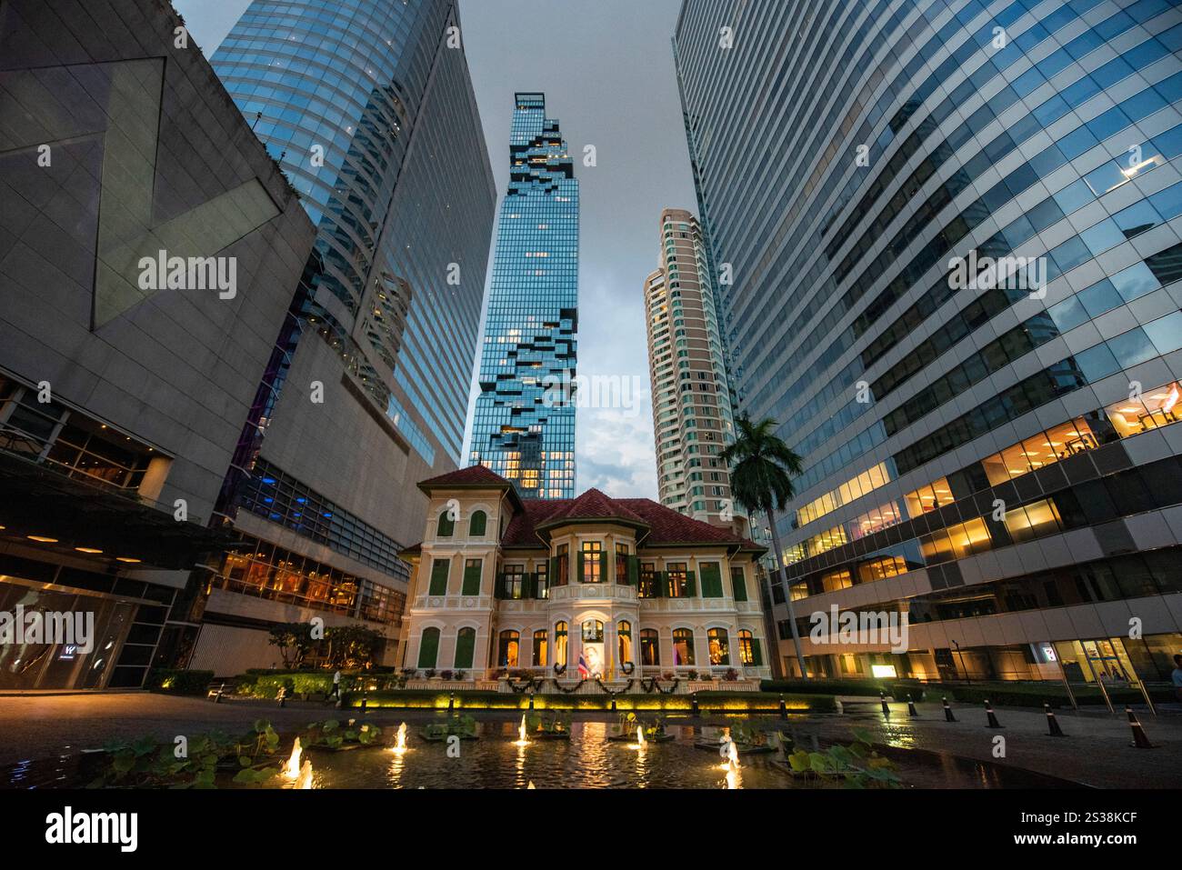 The House on Sathorn in front of King Power Mahanakhon Tower Building ...