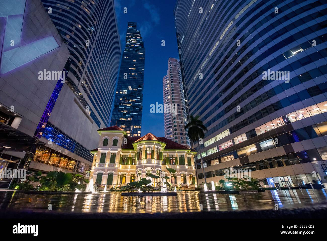 The House on Sathorn in front of King Power Mahanakhon Tower Building ...