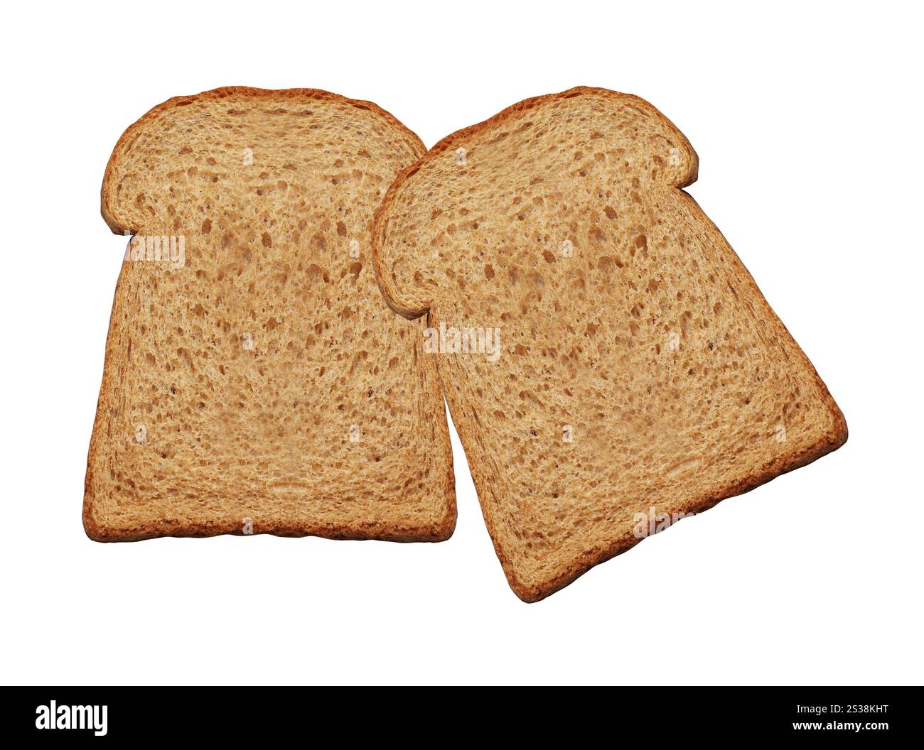 Bread slices isolated on white background. Bread slices Stock Photo - Alamy