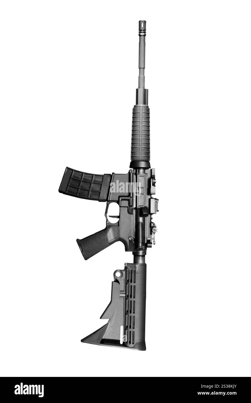 M16 automatic weapon Black and White Stock Photos & Images - Alamy