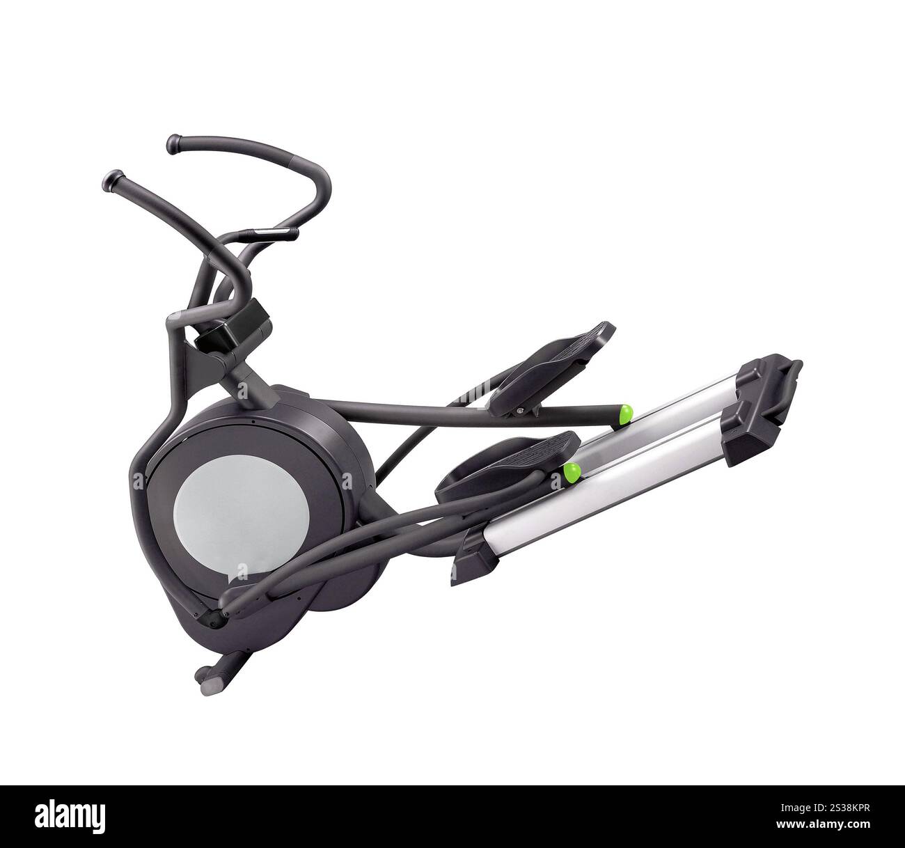 Elliptical gym machine isolated on white background. Elliptical gym ...