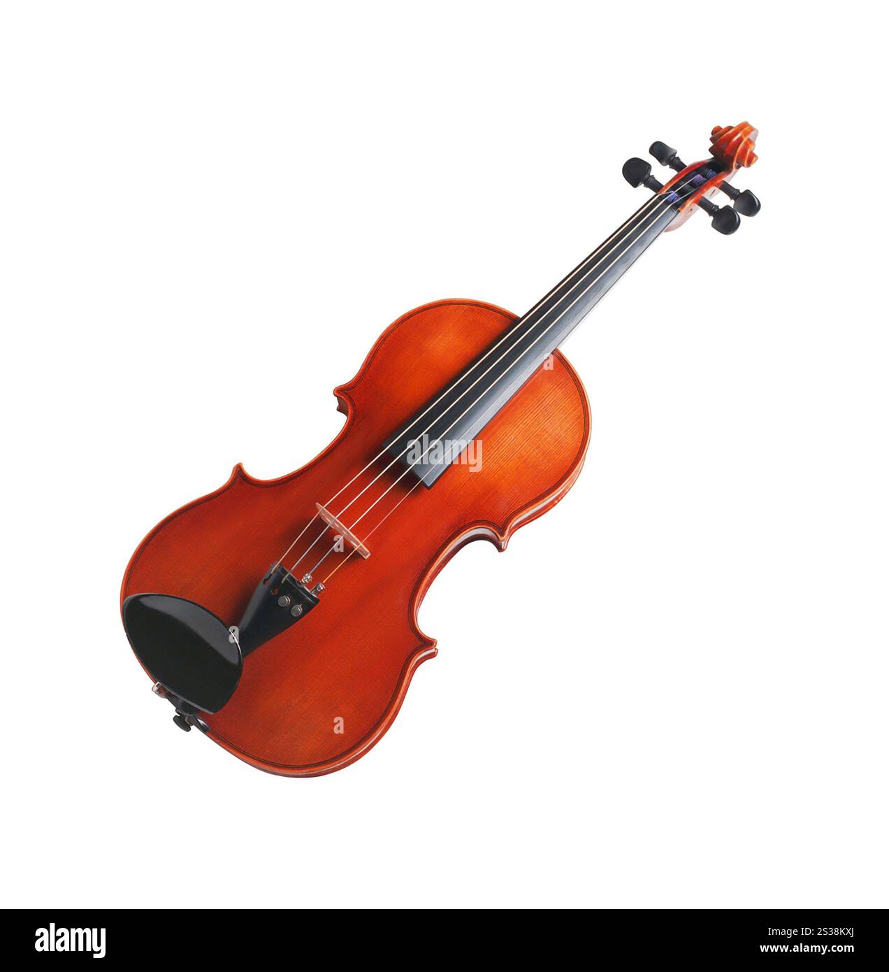 Violin front view isolated on white background. Violin front view Stock ...