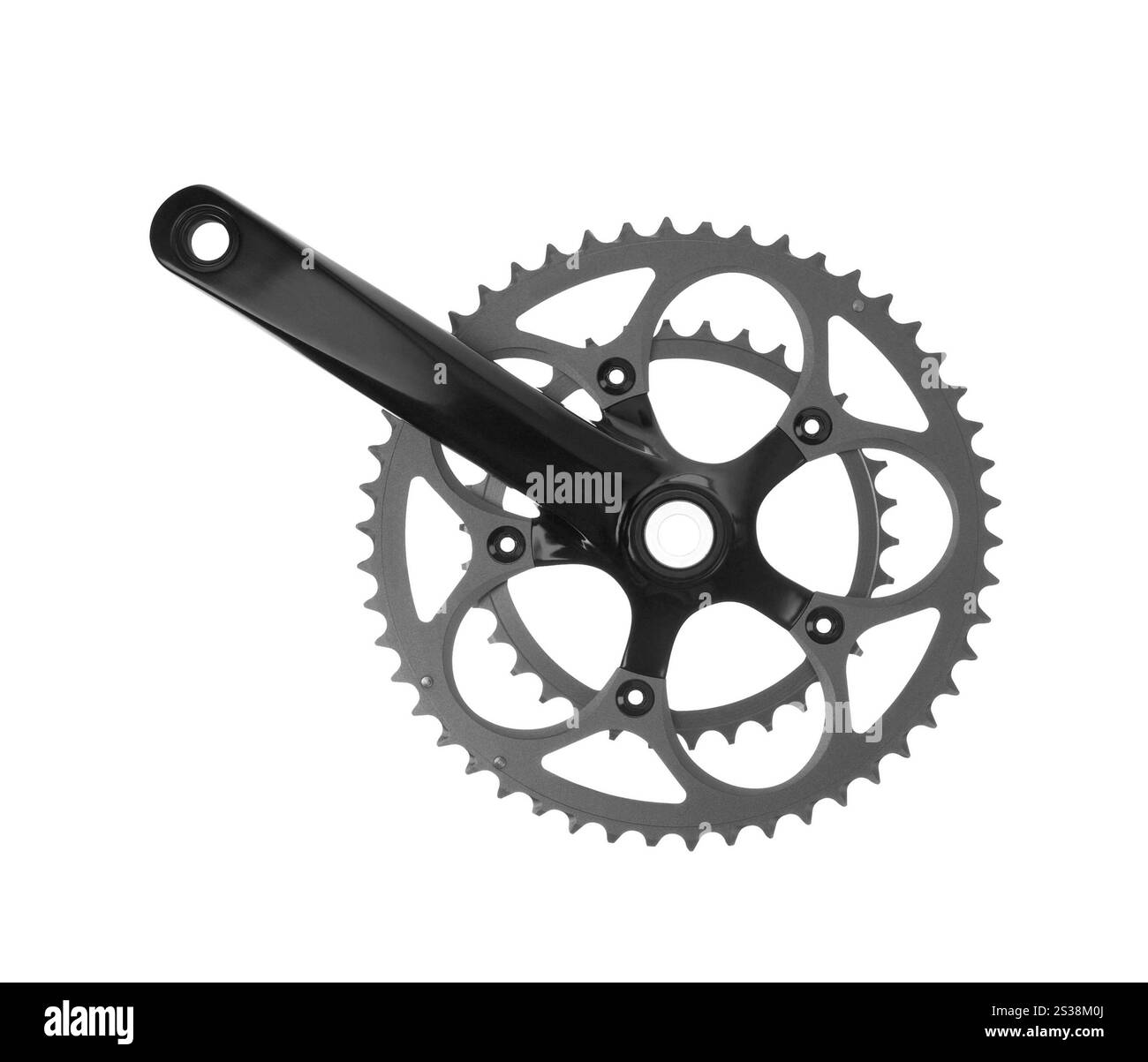 Crank set isolated on white background. Crank set isolated Stock Photo ...