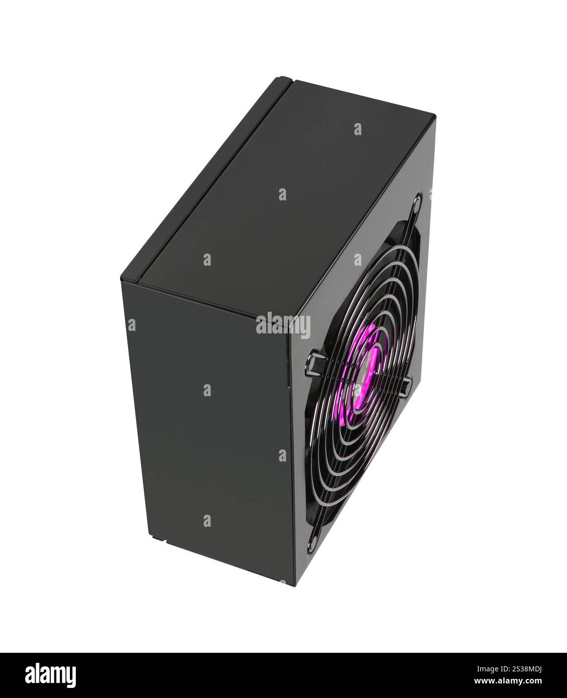 Computer Power Supply Unit Isolated On White Background. Computer Power ...