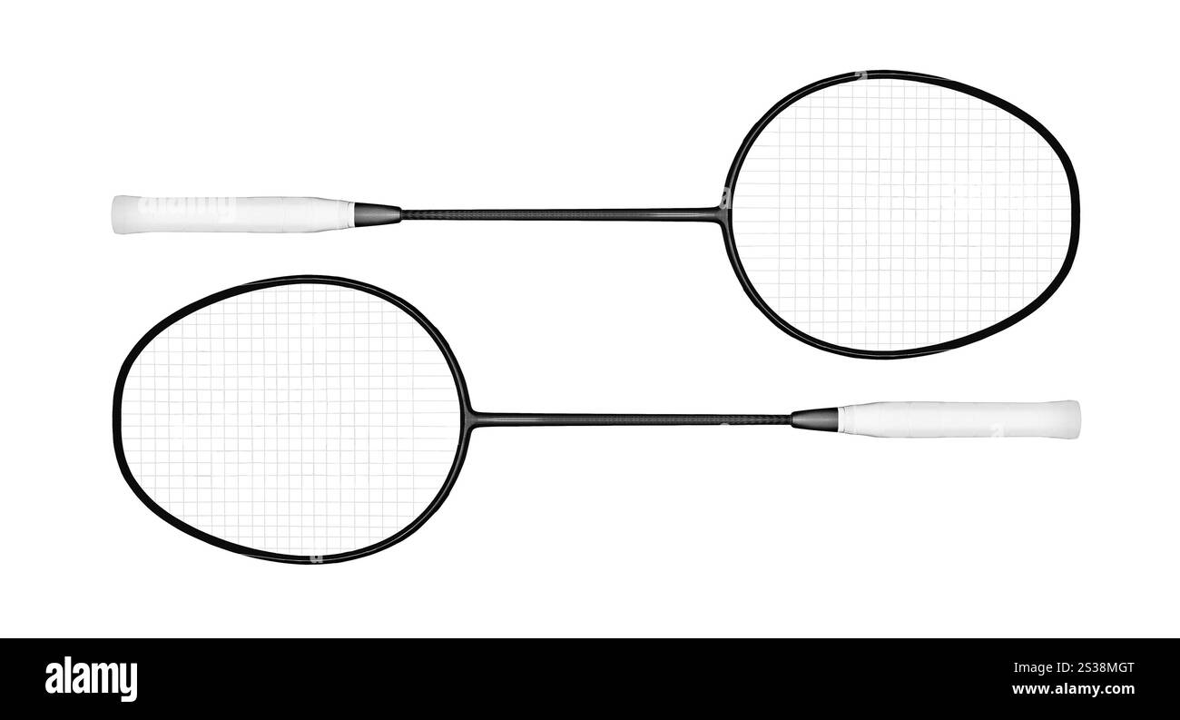 Badminton racket Black and White Stock Photos & Images - Alamy